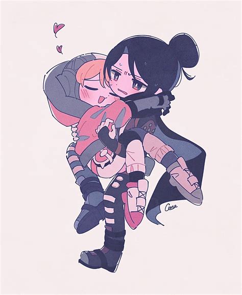 Wattson And Wraith Apex Legends Drawn By Cfcult Danbooru