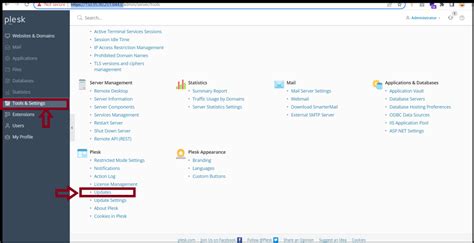how to update plesk version support desk