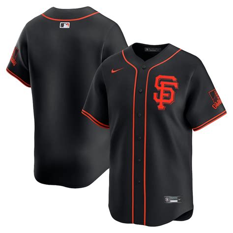 Mens San Francisco Giants Nike Black Alternate Limited Jersey