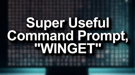 Super Useful Command Prompt “winget Upgrade” Upgrade Update