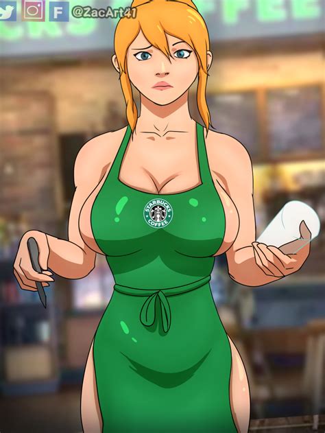 Rule 34 Big Breasts Blonde Hair Commission Iced Latte With Breast