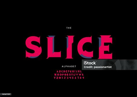 Slice Alphabet Stock Illustration Download Image Now Abstract Alphabet Art Istock