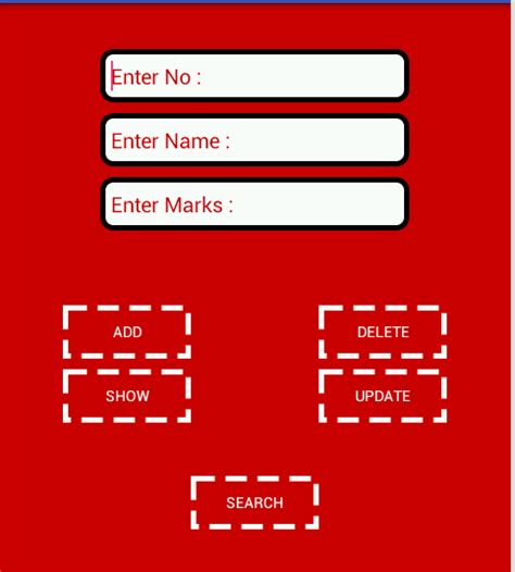 Interview Practical Sqlite Database Crud Project In Android With Source Code And Report