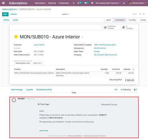 set up automatic alerts — odoo 15 0 documentation