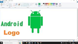 Draw Android Logo By MS Paint How To Draw Android In Doovi