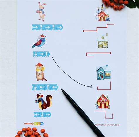 Christmas Flavored Offline Coding Activities ScratchJr Fun