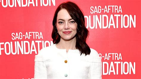 Emma Stone Shows Off Legs In Tweed Miniskirt With Matching Jacket As