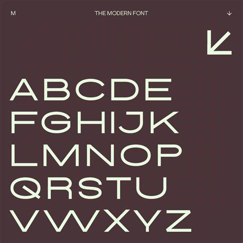 the modern font the bold font