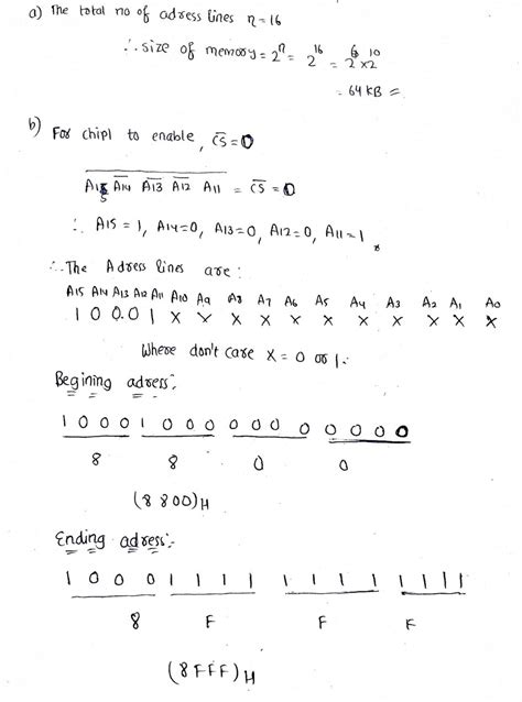 Solved 1 Figure Shows The Memory Circuit Of 8085 Microprocessor