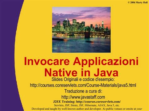 applicazioni native in java ppt