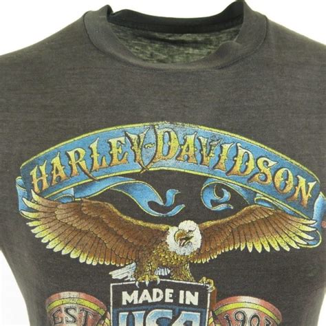 Vintage 90s 3d Emblem Harley Davidson T Shirt Mens L American Legend