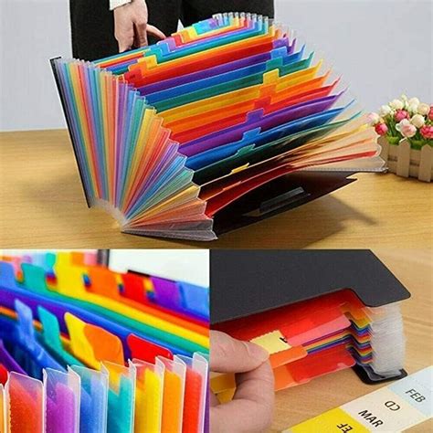 Organize Your Documents With This 24 Pocket Expanding File