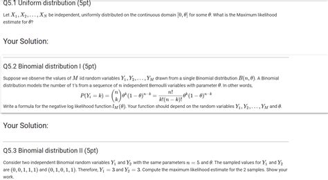 Solved Let X1x2xn Be Independent Uniformly Distributed