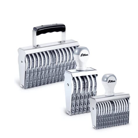 Shiny Digit Numbering Stamp Mm Stamps Badges