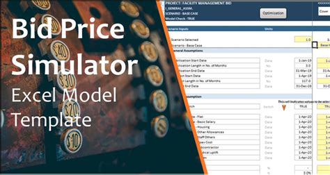 Commercial Model Operation And Management Bidding Excel Model Fin Wiser Store
