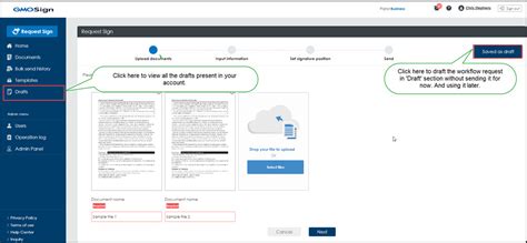 Draft The Workflow Request Gmo Sign Help Center
