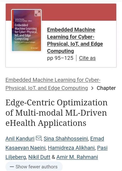 Our Book Chapter Edge Centric Optimization Of Multi Modal Ml Driven Anil Kanduri