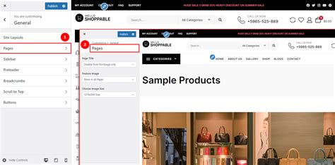 How To Setup Pages Bosa Themes How To Setup Pages Bosa Themes