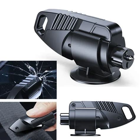 2 In 1 자동차 안전 망치 자동차 안전 벨트 커터 칼 자동차 창 깨는 망치 유리 차단기 생명을 구하는 도구 탈출 구조 도구 자동차 수리 도구