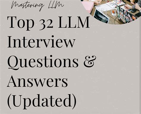 Llm Interview Questionslarge Language Models Top Interview Questions