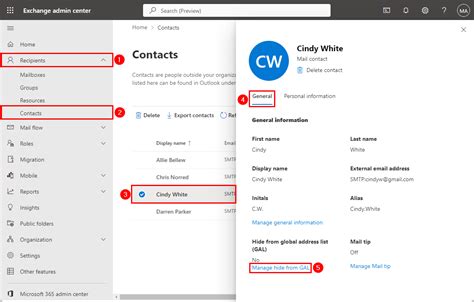How To Hide Users From Global Address List GAL O Info