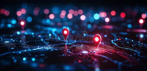 A Digital World Map Dotted With Pins On Multiple Cities Illustrating