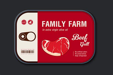 쇠고기 돼지고기 닭고기통조림 고기 포장 흰색에 고립 된 슈퍼마켓 고기 패키지 세트 쇠고기와 돼지 고기 스테이크 0명에 대한 스톡 벡터 아트 및 기타 이미지 Istock