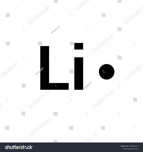 Lewis Structure Lithium Li Stock Vector Royalty Free 2109850214 Shutterstock