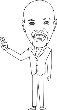 Michael Jackson Art Black And White Clipart