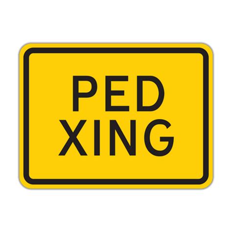 W11 2 Pedestrian Crossing Hall Signs