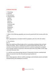 SAS 2 LECTURE Pdf SESSION 2 LESSON PREVIEW 1 Physiology 2 Anatomy 3 Homeostasis 4