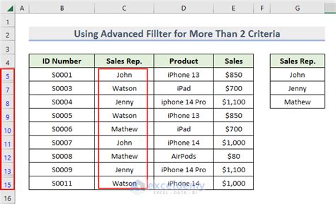 How To Use Custom Autofilter In Excel For More Than 2 Criteria