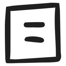 Gleichheitszeichen Mathe Gekritzel PNG Und SVG Design Für T Shirts