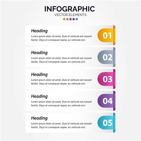 Premium Vector Business Vertical Infographic Design Template With Icons And 5 Five Options Or