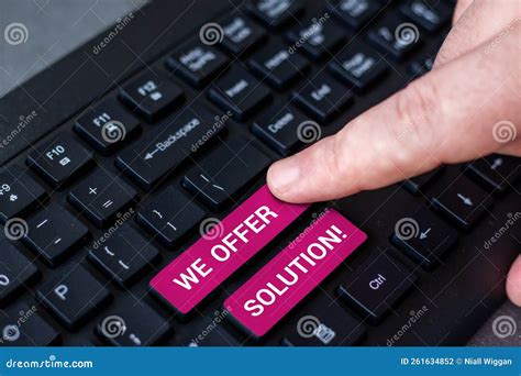 Text Caption Presenting We Offer Solution Business Approach Give Means Of Solving Problem Or