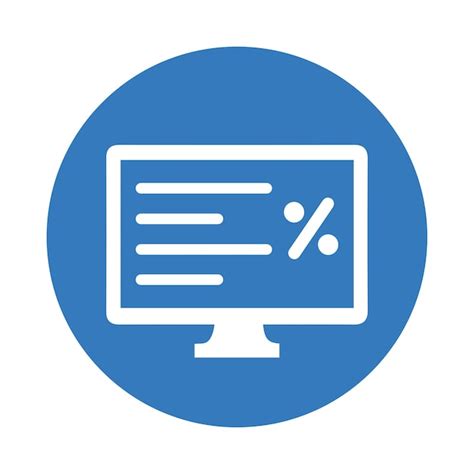 Premium Vector Loan Application Web Interest Rates Icon Rounded Blue Vector Design