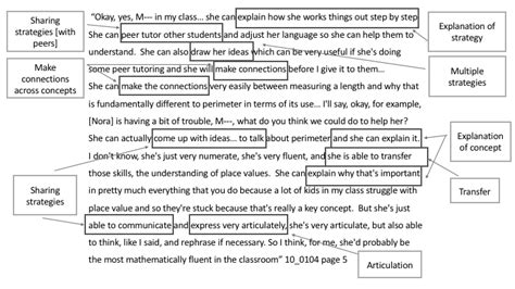 Excerpt From 100104 Interview Mapped To Questionnaire Codes