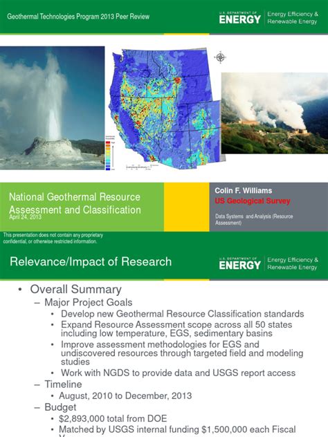 Usgsgeothermal Resourceassessment And Classificationpeer2013 Pdf