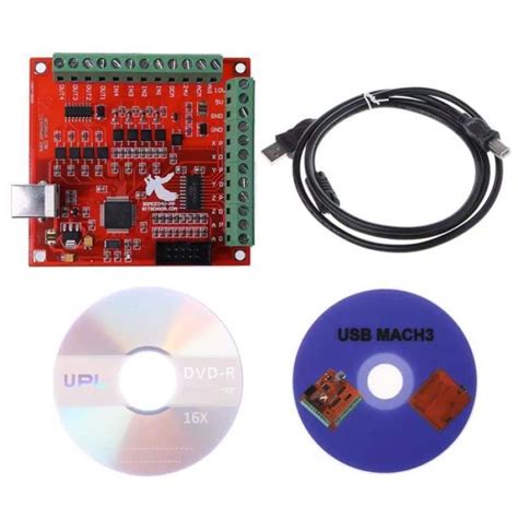 Promo Cnc Usb Mach3 100khz Papan Breakout 4 Axis Driver Motion Diskon