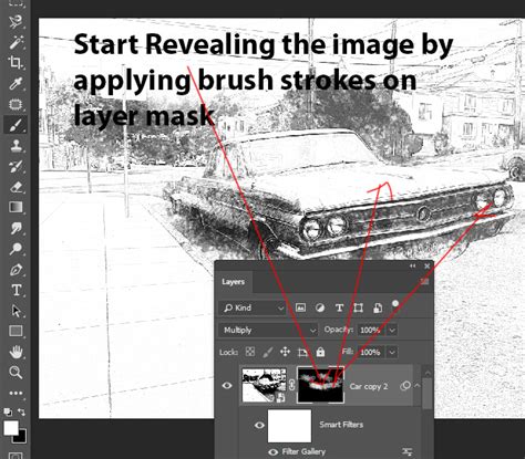 How To Simulate A Sketch Effect In Photoshop PSD Stack