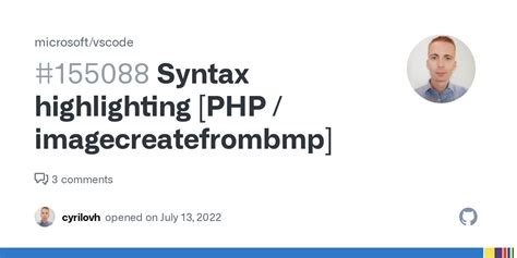Syntax Highlighting Php Imagecreatefrombmp · Issue 155088