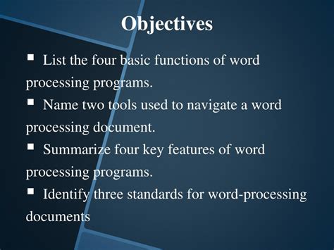 PPT Word Processing Basics PowerPoint Presentation Free Download ID