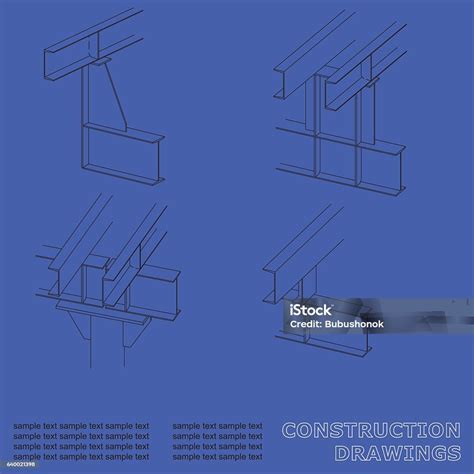 시공 도면 3d 금속 구조 건설 산업에 대한 스톡 벡터 아트 및 기타 이미지 건설 산업 건설업자 건축 Istock