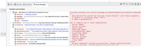 Value Selector Issue While Working With Data Weave Mappings