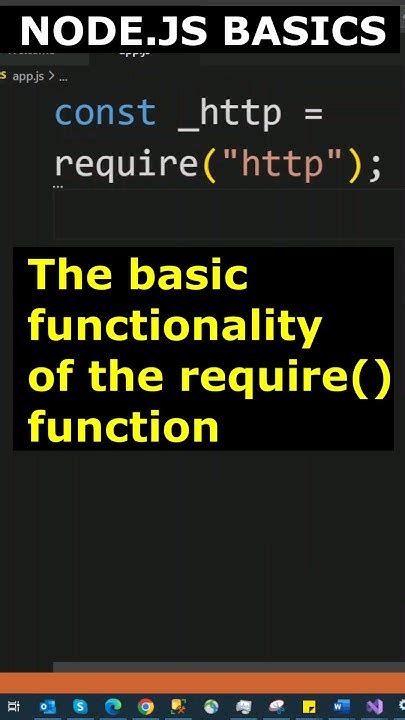 011 Nodejs Require Function Basic Functionality Youtube