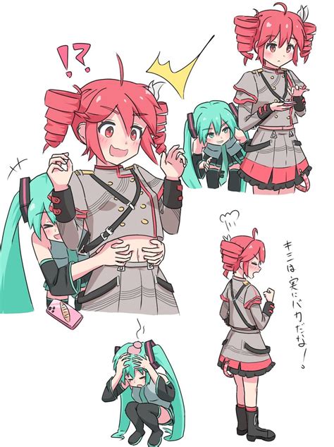 Hatsune Miku Kasane Teto And Kasane Teto Vocaloid And 2 More Drawn By Gokaku180 Danbooru