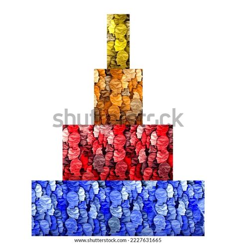 Social Stratification Different Hierarchy Categories Socio Stock