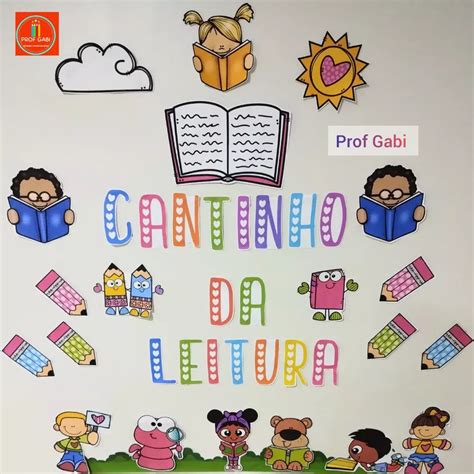 Cantinho Da Leitura Painel Decorativo Canto Da Leitura Pôsteres