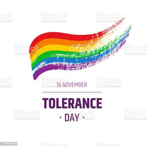 공차 일 로고입니다 흰색 배경레인 보우 텍스트와 질감된 플래그에 고립 된 밝은 손으로 그린 그림 게이 자부심 Lgbt 상징 로고에 대한 스톡 벡터 아트 및 기타 이미지