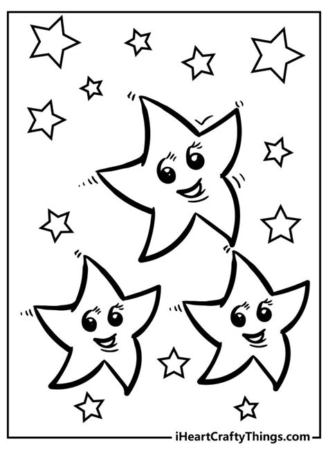 Stars Printable Various Coloring Sizes Templates Pages Star Template